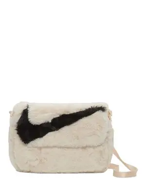 Nike Sportswear Futura 365 Faux Fur Crossbody Bag - Guava Ice/black