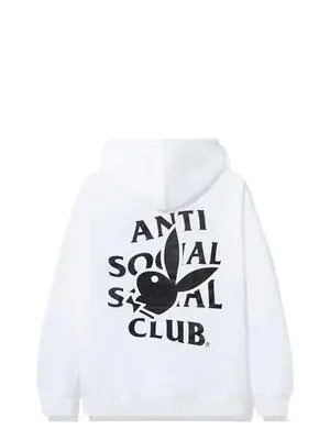 ANTI SOCIAL SOCIAL CLUB Playboy Bunny Logo Hoodie - White