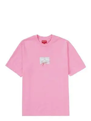 Supreme Signature Label Short Sleeve Top - Pink