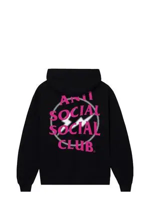 ANTI SOCIAL SOCIAL CLUB Fragment Half Tone Hoodie - Black/pink
