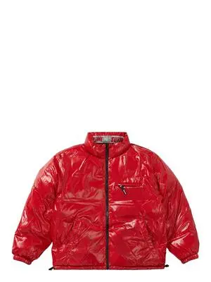 Supreme Shiny Reversible Puffy Jacket - Black