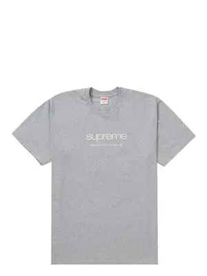 Supreme Shop Tee Shirt - Heather Grey