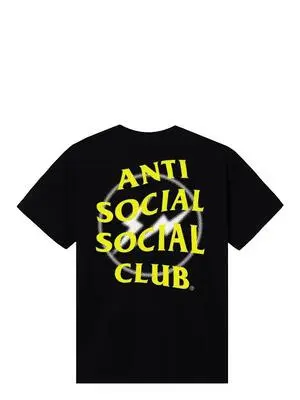 ANTI SOCIAL SOCIAL CLUB Fragment Half Tone Tee Shirtin - Black/yellow