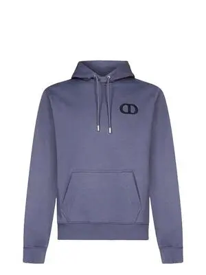 Dior Cd Icon Embroidered Hoodie - Purple
