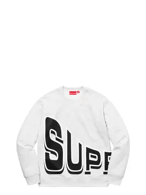 Supreme Side Arc Crewneck Sweatshirt Ash Grey