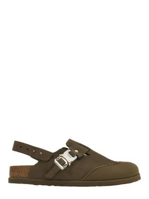 Dior By Birkenstock Tokio Mule In Nubuck Calfskin - Khaki