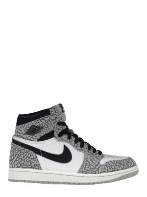 JORDAN Jordan 1 Retro High OG White Cement Sneakers Tech Grey/muslin/black