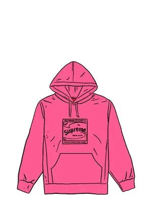 Supreme Hooded Sweatshirt - Magenta