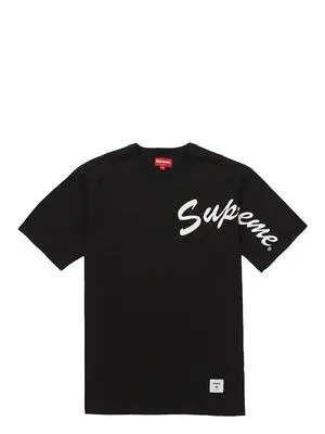 Supreme Shoulder Arc Short Sleeve Top - Black