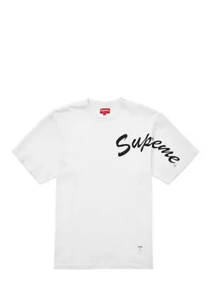 Supreme Shoulder Arc Short Sleeve Top - White