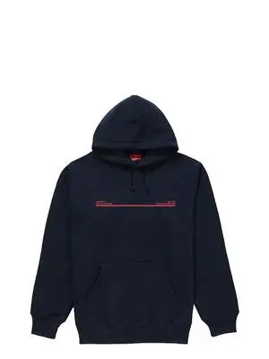 Supreme Shop Hooded Sweatshirt - Navy Blue New York City