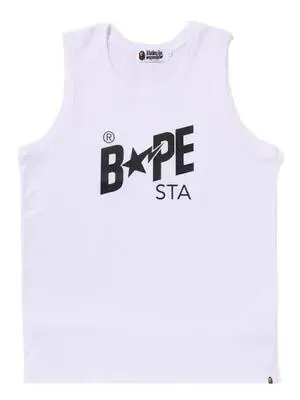 A BATHING APE Sta Tank Top - White