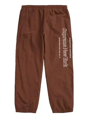 Supreme Side Logo Track Pant - Brown