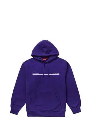 Supreme Shop Hooded Sweatshirt Purple Los Angeles