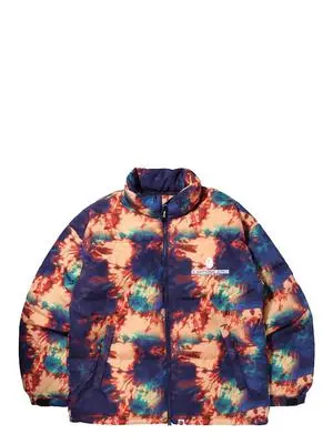 BAPE Tie-dye Down Jacket - Navy Blue
