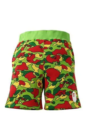 A BATHING APE Camo Sweat Shorts Multi