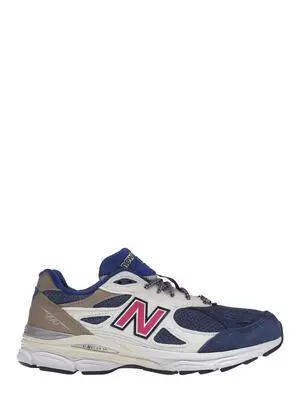 NEW BALANCE 990v3 Kith Daytona Tan/navy Blue/pink