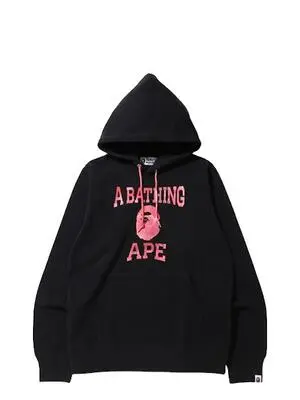 A BATHING APE Tie Dye Pullover Hoodie - Black/red