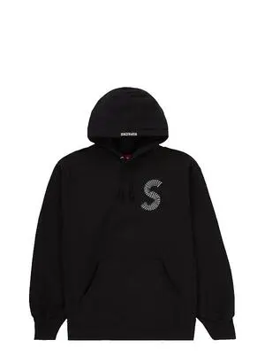 Supreme Logo Hooded Sweatshirt - Black