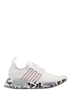 Adidas Nmd R1 Spotted Sneakers - Cloud White/active Purple