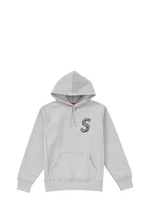 Supreme S Logo Hooded Sweatshirt - Heather Grey