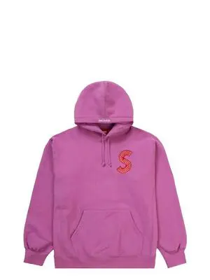 Supreme S Logo Hooded Sweatshirt Bright Purple