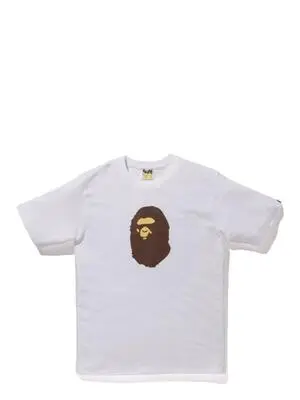 A BATHING APE Summer Bag Ape Head Tee Shirt - White