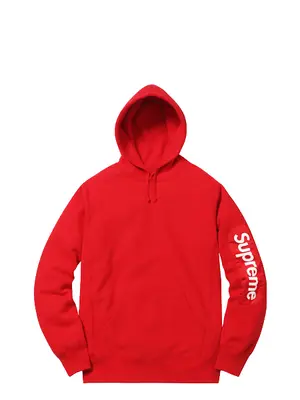 Supreme Sleeve Patch Hooded Sweatshirt Red