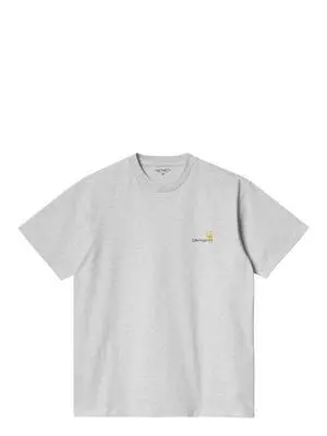 Carhartt Wip Short Sleeve American Script T-shirt - Ash Heather