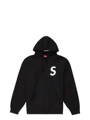 Supreme Logo Hooded Sweatshirt - Black
