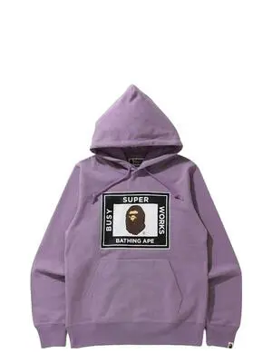 A BATHING APE Super Busy Works Pullover Hoodie - Purple
