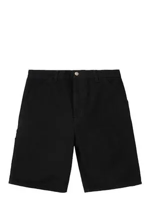 Carhartt Wip Single Knee Dearborn Canvas 12oz Relaxed Fit Shorts - Black (rinsed)