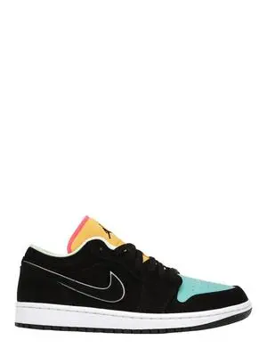JORDAN 1 Low Laser Orange - Black/aurora Green
