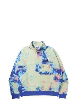 A BATHING APE Tie Dye Stand Collar Sweatshirt - Multi
