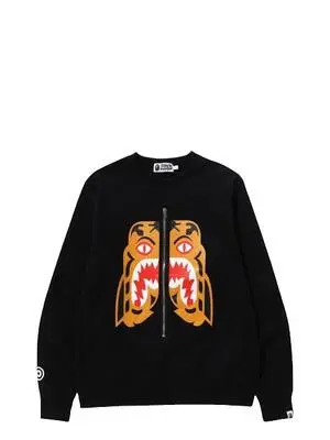 A BATHING APE Tiger Crewneck Sweatshirt - Black