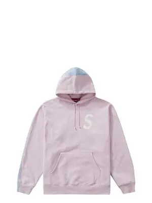 Supreme S Logo Split Hooded Sweatshirt - Light Pink