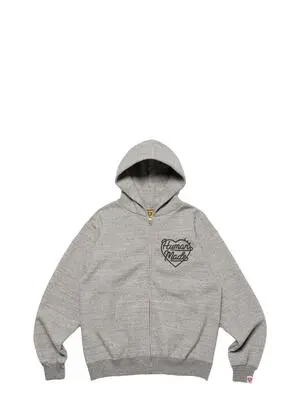 HUMAN MADE Heart Zipup Sweat Hoodie - Grey