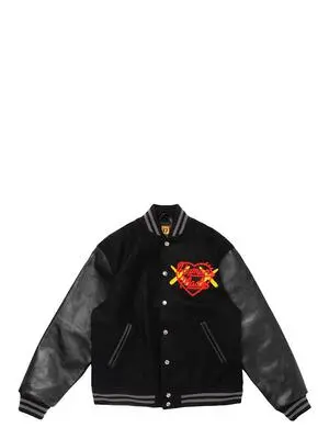 HUMAN MADE X Kaws Varsity Ii Jacket - Black