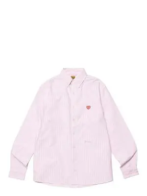 HUMAN MADE Stripe B.d Long Sleeve Shirt - Pink