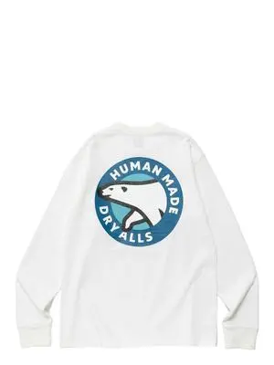 HUMAN MADE Polar Bear Graphic Long Sleeve Tee Shirt - White