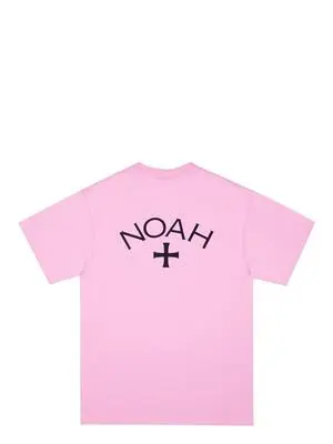 NOAH Summer Core Logo T-shirt - Neon Pink