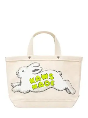 HUMAN MADE X Kaws Small Tote Bag - White
