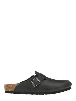 BIRKENSTOCK Boston Oiled Leather Clogs - Black