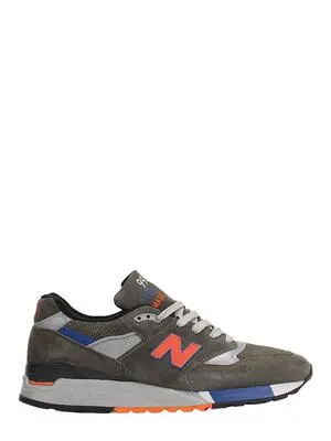 NEW BALANCE 998 Connoisseur Painters Sneakers - Olive/grey/orange