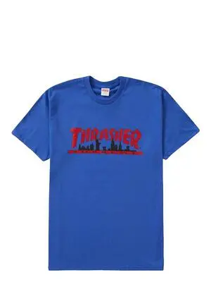 Supreme Thrasher Skyline Tee Shirt Royal