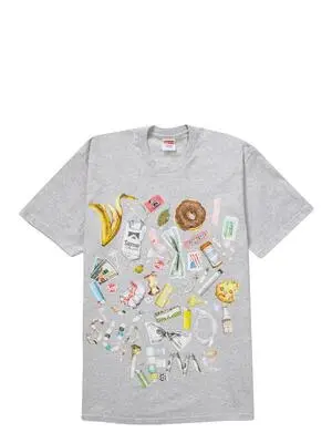 Supreme Trash Tee Shirt - Ash Grey