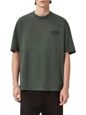 ALLSAINTS Xander Crewneck T-shirt - Maple Green