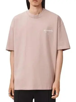 ALLSAINTS Xander Crewneck T-shirt - Soft Pink