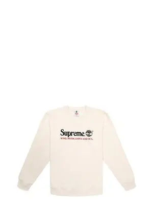 Supreme Timberland Crewneck Sweatshirt - Natural