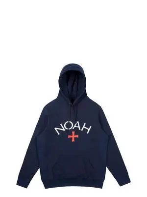 NOAH Core Logo Hoodie - Navy Blue